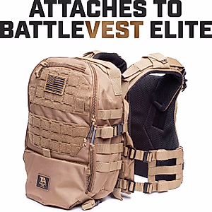 BattlePack Elite | Standalone and Tactical Vest Backpack | Combat Veteran Owned Company | 1 Day Assault Pack | Outdoors Pack