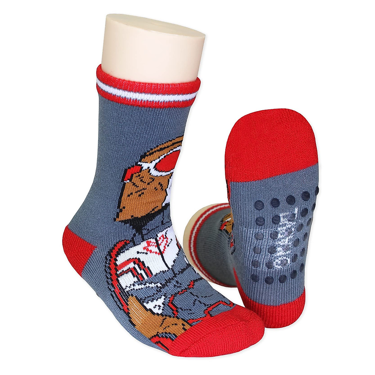 Super Hero Adventures Avengers Boys 6 pack Socks with Grippers (5-7 yrs, Multi)