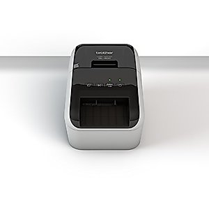 Brother QL-800 High-Speed Professional Label Printer, Lightning Quick Printing, Plug & Label Feature, Brother Genuine DK Pre-Sized Labels, Multi-System Compatible – White Printing Available