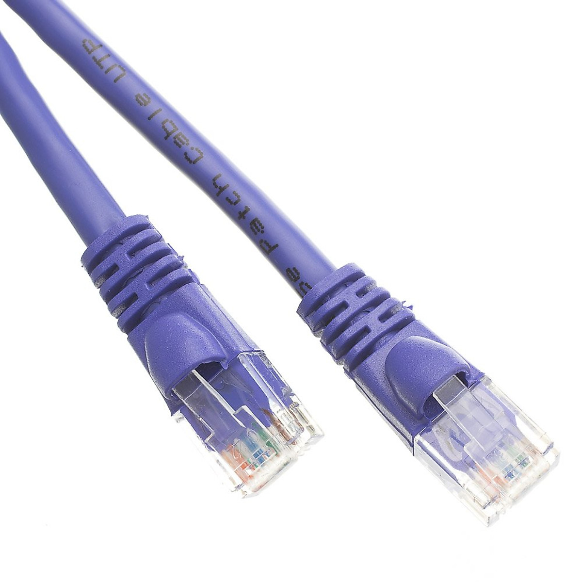 Cable Central LLC Cat 6 Ethernet Cable 15 Feet (50 Pack) Purple - UTP Booted - High Speed Internet Patch Cord with RJ45 Connector, 15 Ft Computer Network Cable