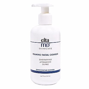 EltaMD Foaming Facial Cleanser, Exfoliating Face Cleanser, Helps Remove Oil and Dead Skin Cells, Safe for All Skin Types, Oil Free, Paraben Free, Sensitivity Free, Sensitive Skin Face Wash, 7 Oz Pump