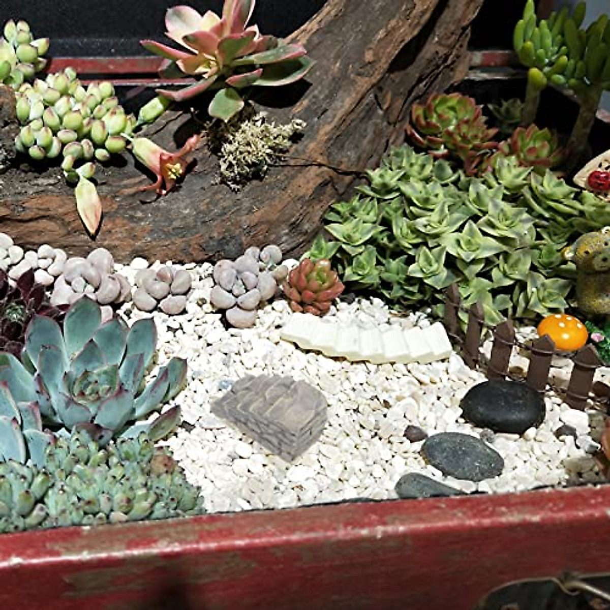 DOITOOL Desk Topper Dining Table Decor 10pcs Resin Stone Step Stair Miniature Rock Stair Ornament Decoration DIY Craft Yard Bonsai Decals Plants Decor Miniature Glass Ornaments