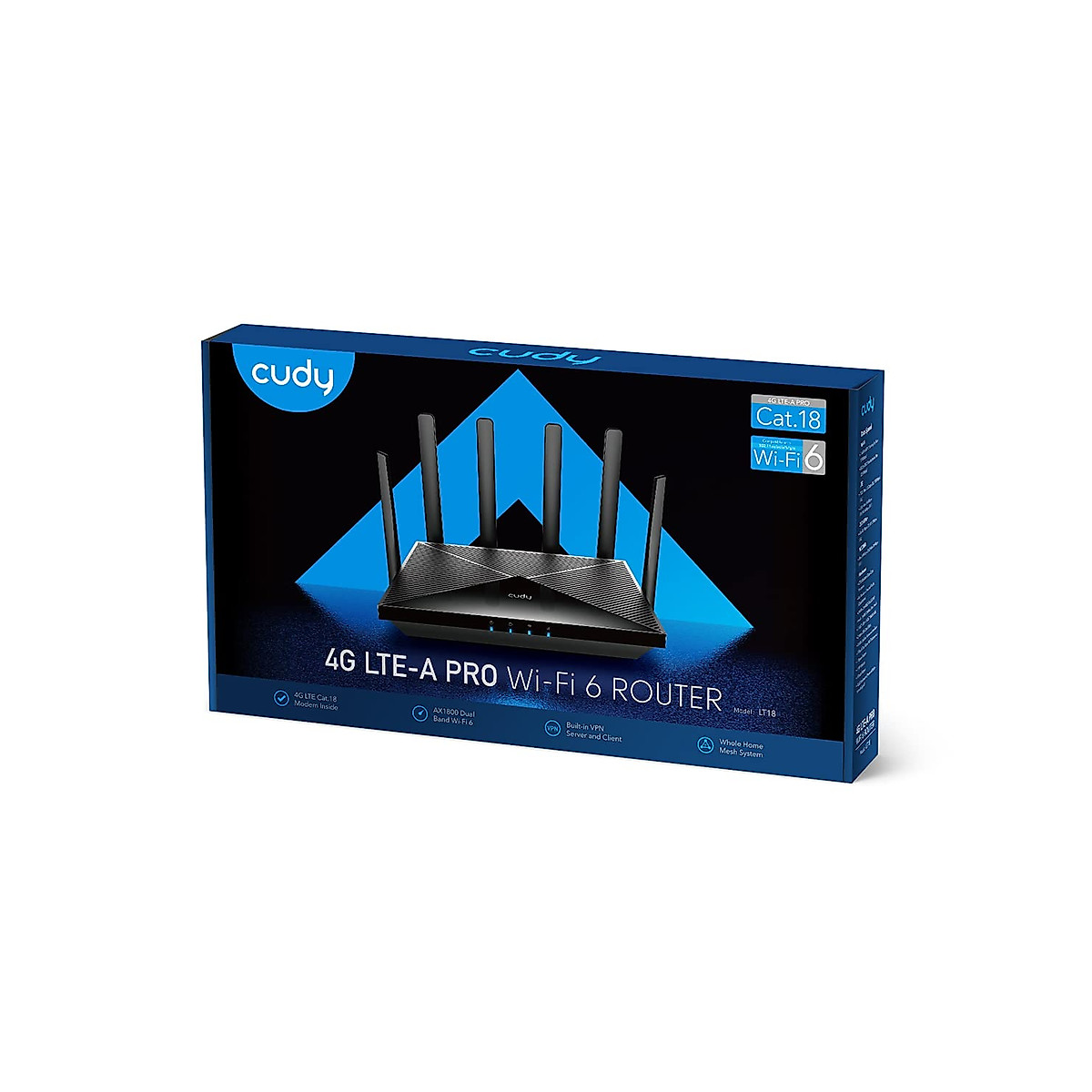Cudy New 4G LTE Cat 18 WiFi 6 Router, Up to 1.2Gbps 4G LTE Modem ...