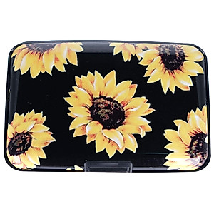 TieNew Credit Card Holder Small Credit Card Wallet Slim RFID Metal Card Holder Wallet Business Card Case ID Case for Women Men