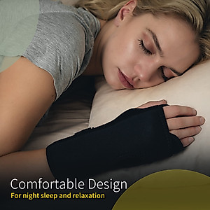 BraceUP Carpal Tunnel Wrist Brace Night Support Lightweight Splint with Cushioned Pads, Night Sleep Wrist Support Brace for Pregnancy, Hand Support, and Tendonitis Arthritis Pain Relief