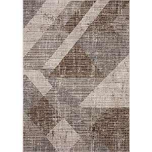 Loloi II Austen Collection AUS-04 Stone/BARK, Contemporary 6'-7" x 9'-2" Area Rug
