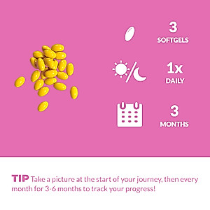 UpNourish Hair Growth Vitamins for Women - Proven Hair Supplement with KERANAT, DHT Blocker PHYTOPIN, Biotin 5000 mcg & SOD, Hair Vitamins for Faster Hair Growth, Hair Loss & Thinning Hair - 90 ct