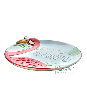 Lets Flamingle Flamingo Theme Party Serving Plate
