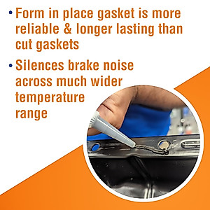 Permatex 82180 Ultra Black Maximum Oil Resistance RTV Silicone Gasket Maker, Sensor Safe And Non-Corrosive, For High Flex And Oil Resistant Applications 3 oz