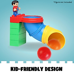 Liberty Imports 24 PCS Big Building Blocks Playground Accessories Set, Early STEM Learning Creative Building Toy Bricks for Toddlers, Kids - Compatible with Duplo