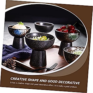 ULTECHNOVO Ceramic Ice Cream Bowl Glass Dessert Cups Glass Tumblers Martini Glasses Dessert Baking Cup Pastry Display Stand Pudding Bowls Trifle Dish Ceramic Bowl Mousse Cup Ceramics Dessert