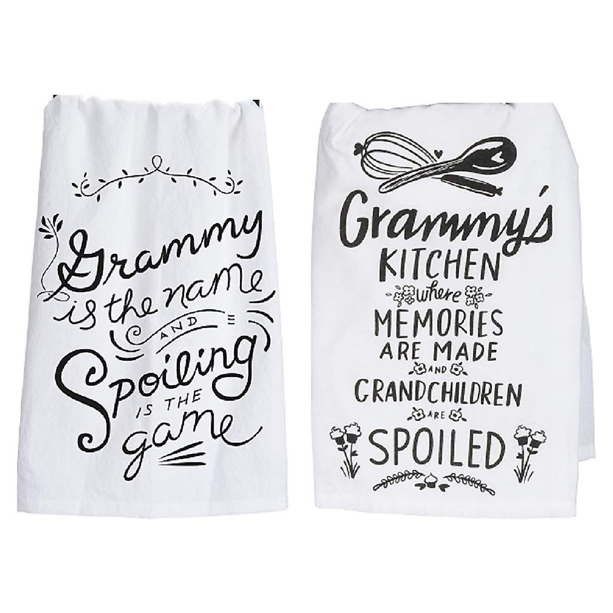 Primitives by Kathy Grammy Towel Set - Grammy is The Name Spoiling and Grammy's Kitchen Where Memories