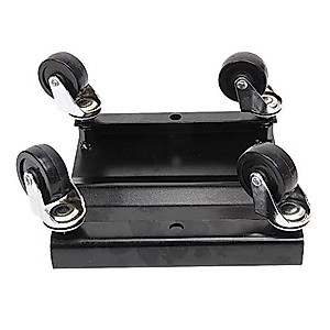 3 Pcs Snowmobile Dolly Set Anti-Slip Snow Mobile Moving Rollers Dollies Movers with Caster Wheels 1500 LBS, Black