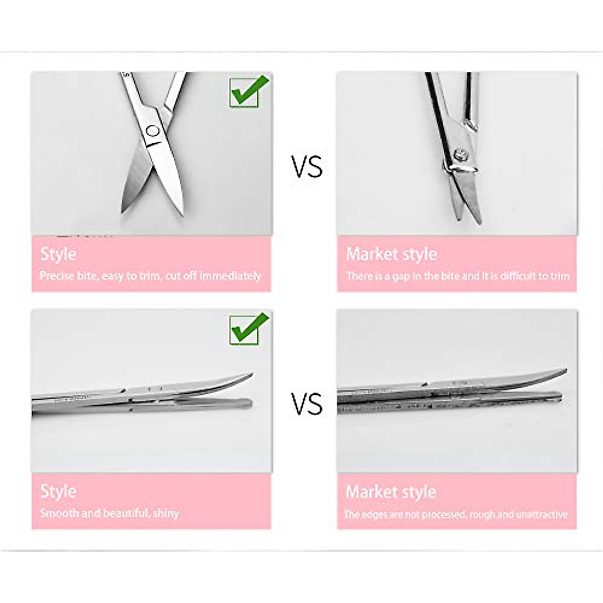 JIUKE Professional Nail Care Manicure Set of 9Pcs,Stainless Steel Pedicure Tool,Finger File Nail Clippers Grooming Kit,With Pink Travel Size Case for Women