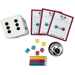 University Games | Bunco Party in a Box Game, for Ladies Night with The Girls, Complete with Fuzzy Die! for 2 to 12 Players Ages 8 and Up, White