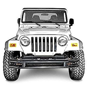 Rugged Ridge Dual Tube Bumper, Front | Mid-Width, Steel, Black | 11560.02 | Fits 1976-1986 Jeep CJ; 1987-2006 Jeep Wrangler YJ/TJ