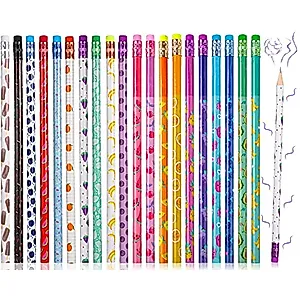 Marspark 40 Pieces Scented Pencils Holiday Pencils Welcome Back to School Pencils Cool HB Pencils for Kids Wood Smelly Pencils with Erasers Birthday Pencils for Students Classroom Reward