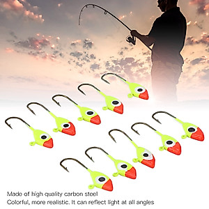 10Pcs High Carbon Steel Fishing Lure Hooks Fishing Tool Accessories Fishing Hooks Fishing Tackle Hooks Jigs Fishing Lures Bait Rigs Set for Freshwater Saltwater