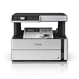 Epson EcoTank ET-M2170 Wireless Monochrome All-in-One Supertank Printer with Ethernet PLUS 2 Years of Unlimited Ink*,White