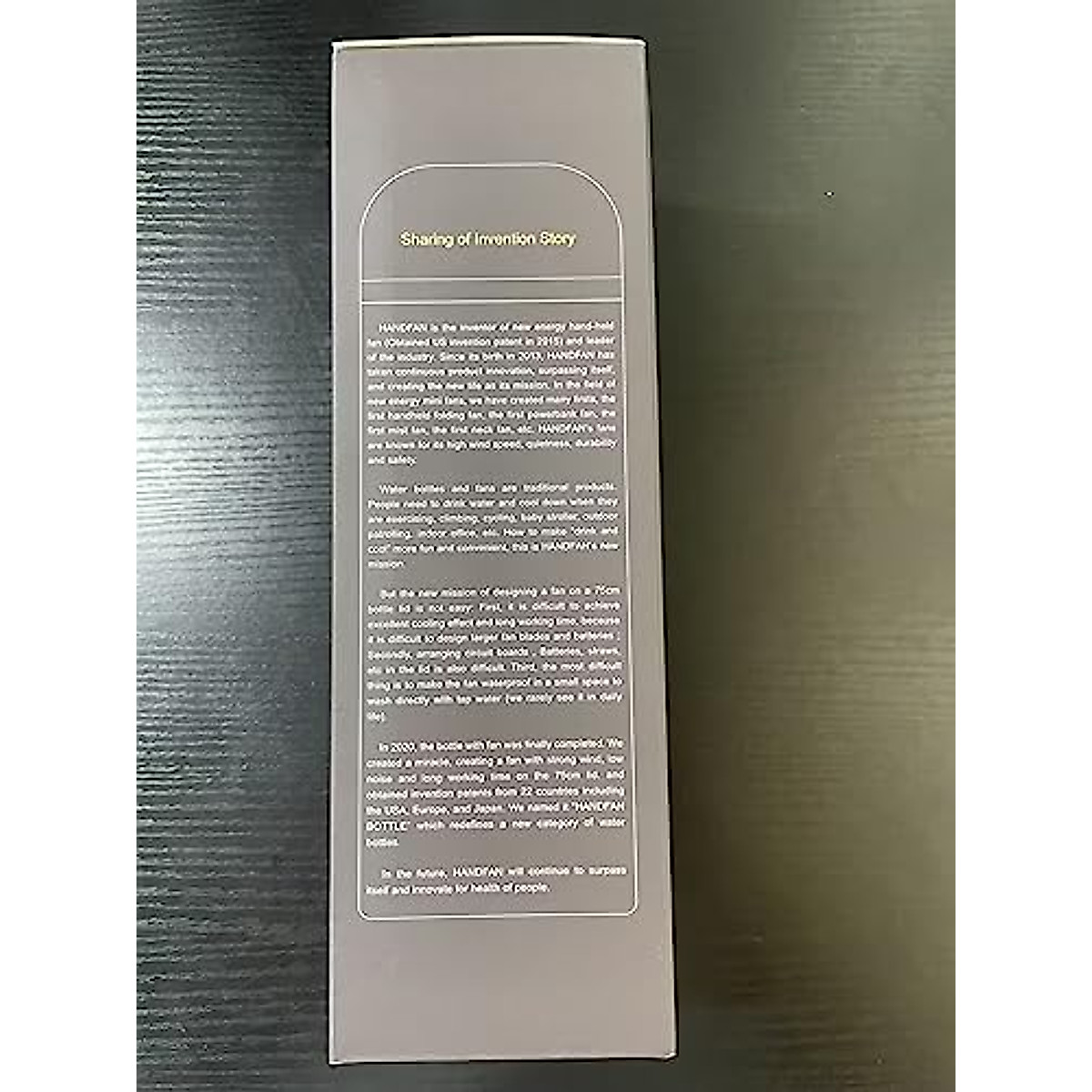 HandFan Bottle - 20 oz, 2 Lids (Straw Lids), Leak Proof - Fitness Water Bottles and Flasks with Cooling Handheld Fan for Men, Women and Children - Valentine's Day Gift for Men or Women - Blue