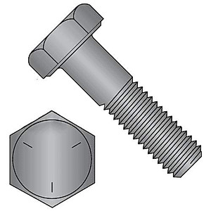 Newport Fasteners Hex Bolts, Grade 5 Plain Finish, 1/2"-13 x 2 3/4" (Quantity: 50 pcs) Partially Threaded UNC Thread (Thread Size: 1/2") x (Length: 2 3/4")
