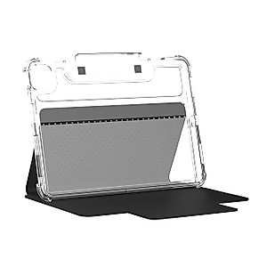 URBAN ARMOR GEAR [U] by UAG iPad Pro 11" (4th/3rd Gen 2021-2022), iPad Air 10.9 (5th/4th Gen) Case Lucent Slim Shockproof Smart Folio Protective Cover with Auto/Sleep Wake & Pencil Holder, Black/Ice