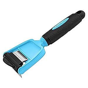 Westminster Pet Ruffin' It Fur-B-Gone Pet Deshedding Tool, Small, Great for Dogs & Cats