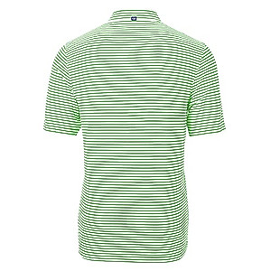 Cutter & Buck Virtue Eco Pique Stripe Recycled Mens Polo, Kelly Green, XXXL