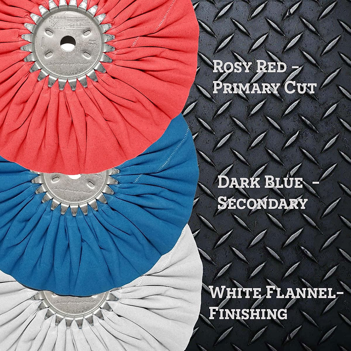 ZEPHYR Custom POLISHING Products American Shine Polishing Kit with Buffing Pads and Polishing Compound, for Big Rigs, Pontoons, and Aluminum Wheels