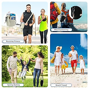 GUTAROR Water Bottle Carrier Bag Compatible with Stanley 30 40oz Tumbler with Handle, Water Bottle Holder with Adjustable Shoulder Strap 2 Straw Covers for Hiking Travelling Camping (Rose Quartz)