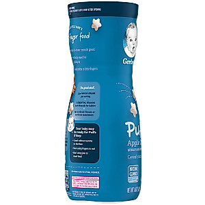 Gerber Graduates Puffs Cereal Snack, Apple Cinnamon, 1.48 Ounce