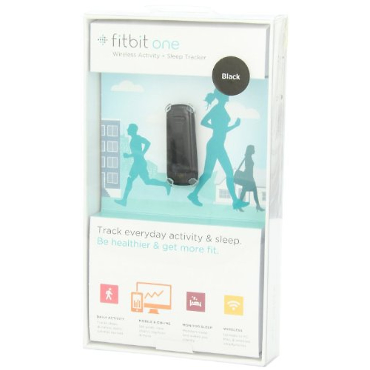 Fitbit One Wireless Activity Plus Sleep Tracker, Black