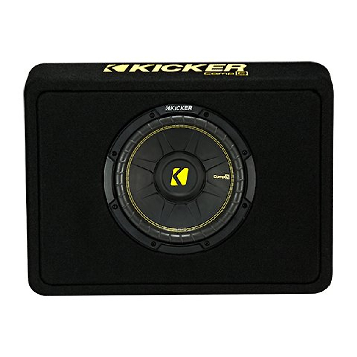 Kicker TCWC104 CompC 10" Subwoofer in Thin Profile Enclosure 4-Ohm