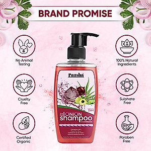 RAUSHA 2 in 1 Onion Shampoo & Conditioner for Hair Growth and Hair Fall | Pack of 1