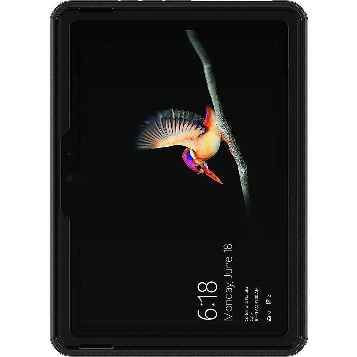 OtterBox Defender Case for Microsoft Surface Go & Surface Go 2 - Shield Stand NOT Included - Non-Retail Packaging - Black