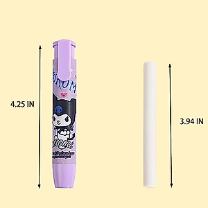 5Pcs Cute Erasers for Kids Retractable Pencil Erasers for Pencils Kawaii Eraser Fun Erasers Back to School Supplies Kid Party Favors Gift, Suitable for Children Over 6 Years Old