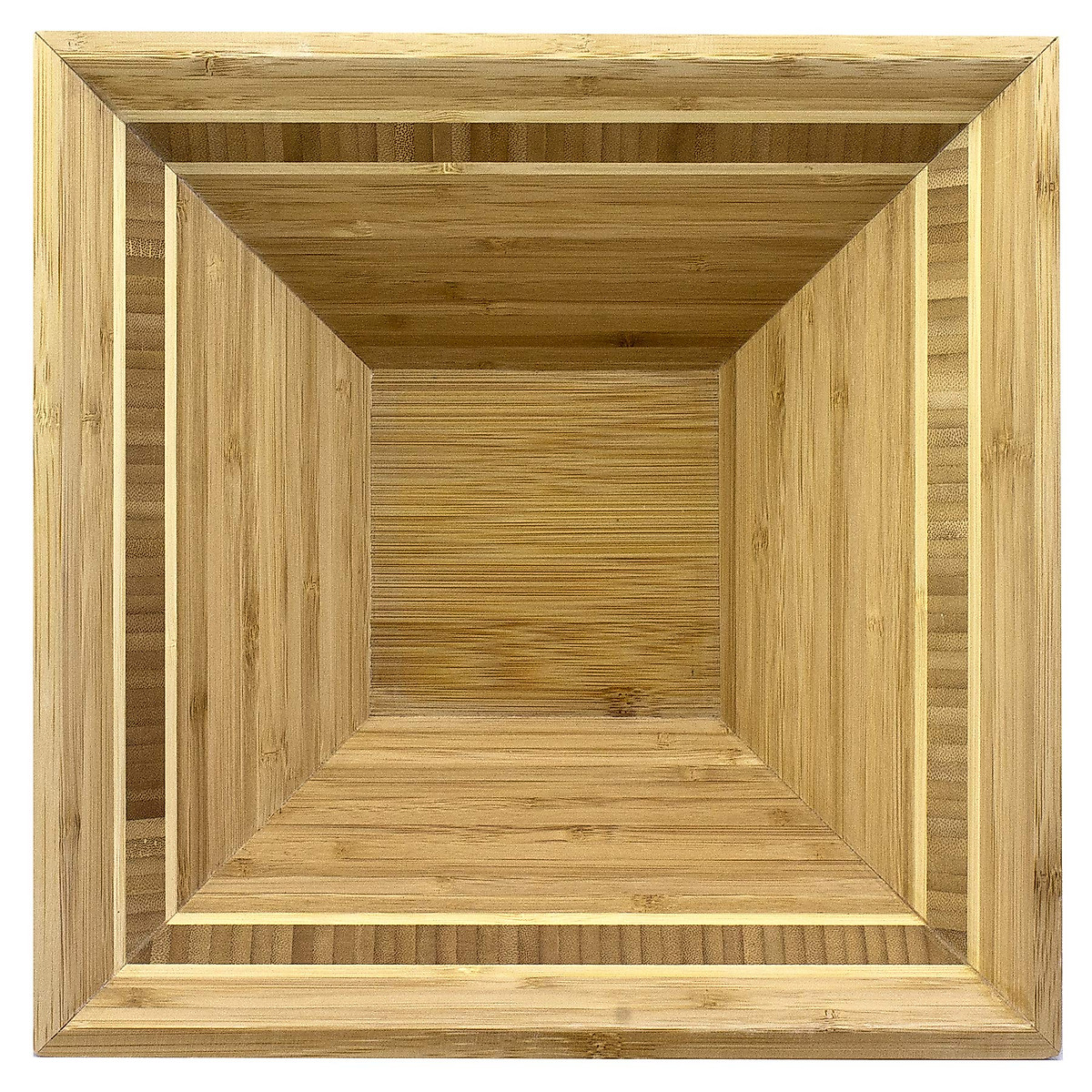 Totally Bamboo 12" Square Inlay Bamboo Bowl