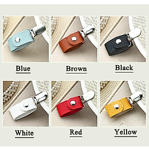 2 Pack Leather Hat Clip for Travel,Hat Holder,Hands Free Bag Accessory for Women,Travel Hat Clip for Sunhat,Bag,Luggage,Backpack,Purse (White)