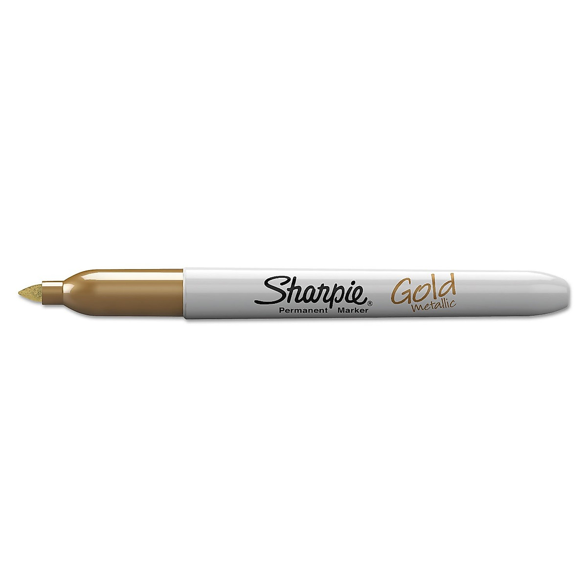 Sharpie Metallic Permanent Markers, Gold, 4/Pack