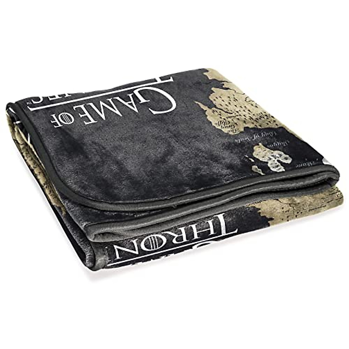 Game of Thrones Westeros Throw Blanket - Measures 46 x 60 inches - Fade Resistant Bedding Super Soft Fleece Bedding (Official Game of Throne Product)