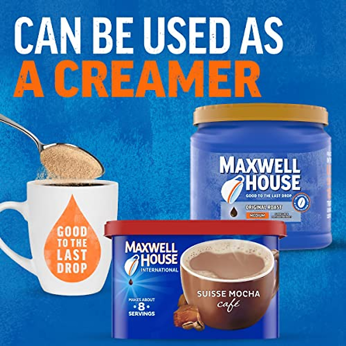 Maxwell House International Suisse Mocha Café-Style Instant Coffee Beverage Mix, 4 ct. Pack, 7.2 oz. Canisters