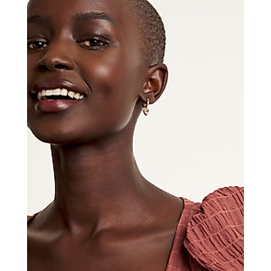 Ted Baker London Hanniy Crystal Heart Huggie Hoop Earrings for Women