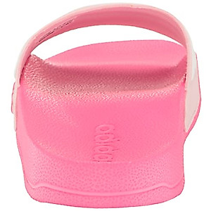 adidas Adilette Shower Slide Sandal, Clear Pink/White/Lucid Pink, 13 US Unisex Little Kid