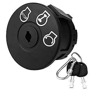 Tecreddy Ignition Switch 3 Position with Key for Cub Cadet, Troy-Bilt, MTD, Craftsman, Husqvarna, Delta, JD Riding Lawn Mower 925-04228, 725-04228