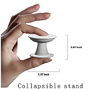 4 Pack/Expanding Phone Mount Grip Holder for Cellphone,Collapsible Stand - Blank White