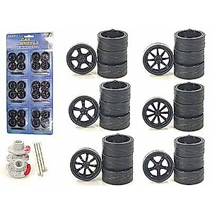 Black Replacement Rims For 1/24 Scale Cars & Trucks