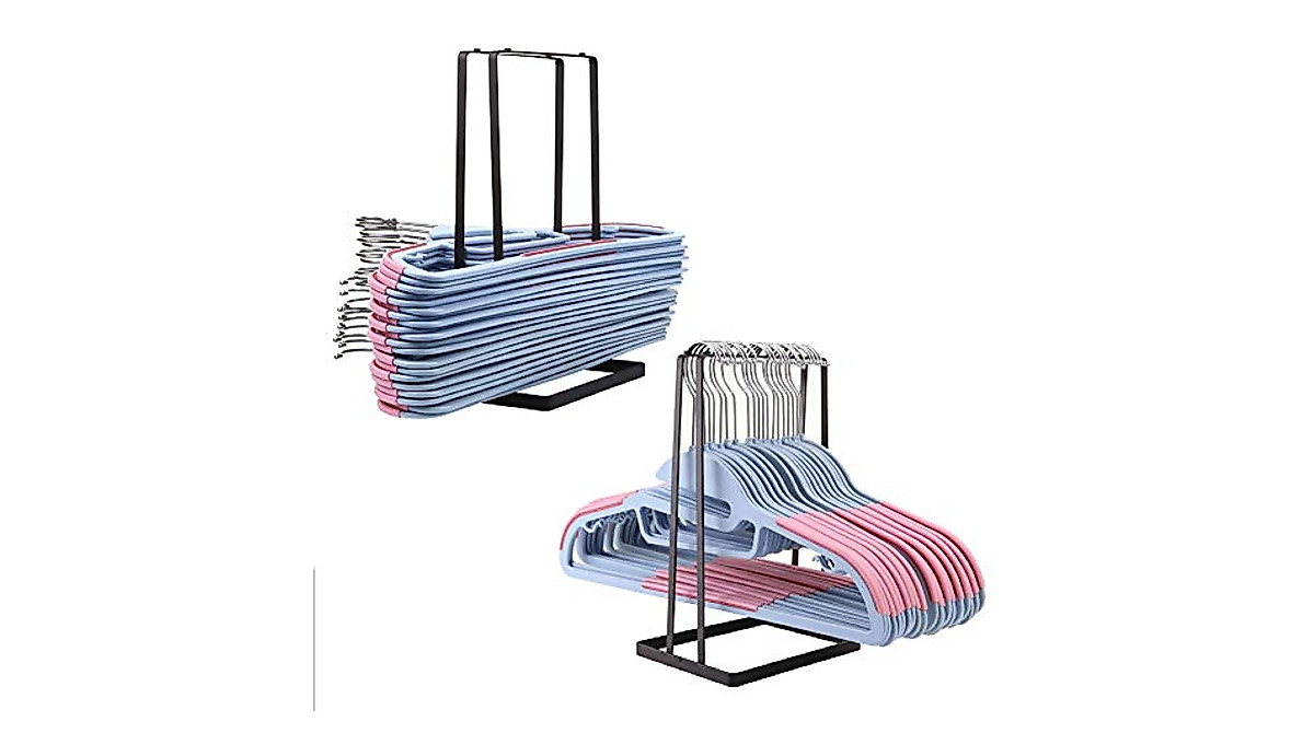 2 Pack Hanger Organizer Stacker – Store 200 Hangers Efficiently