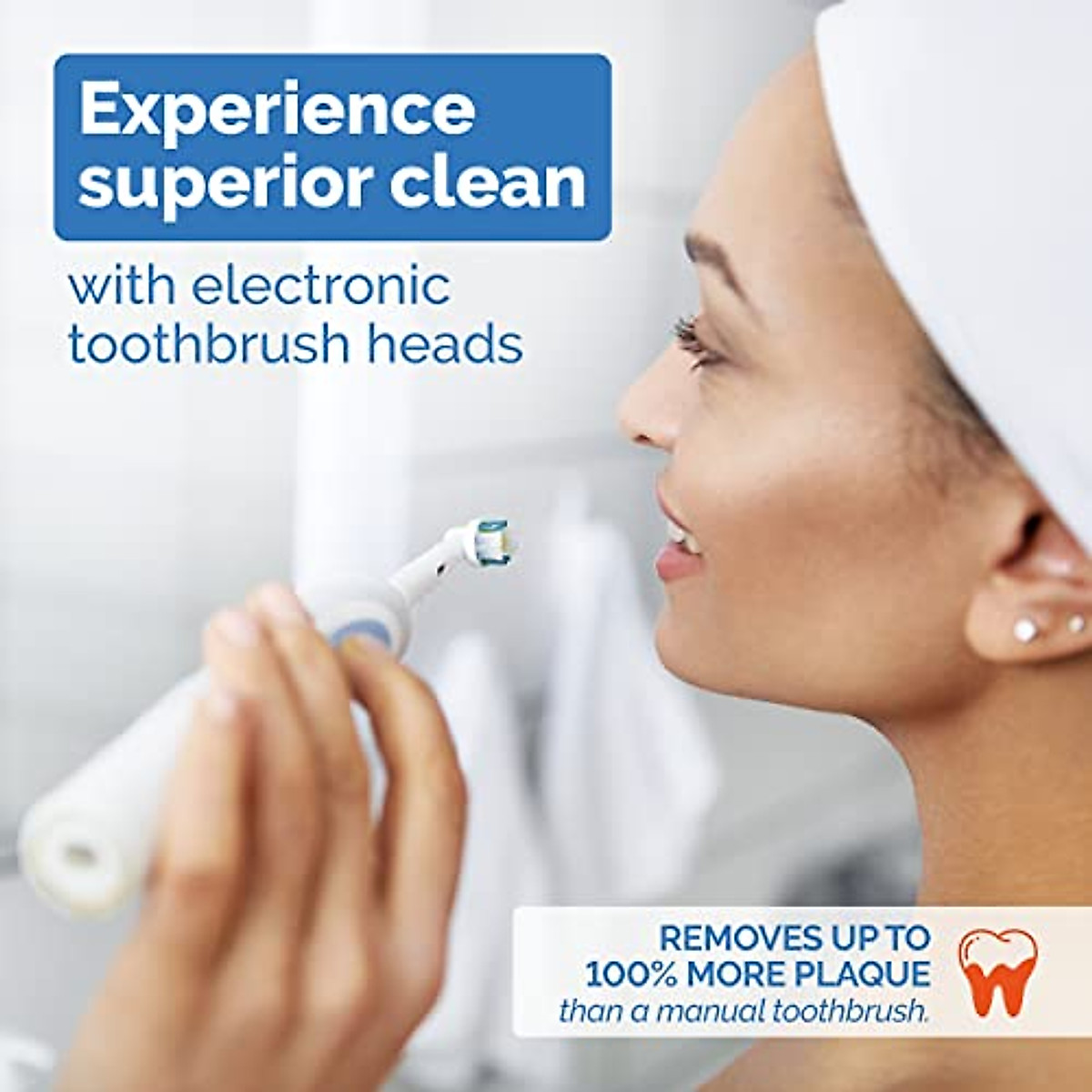 Milos Electric Toothbrush Heads - 4 Pack, Professional Toothbrush Replacement Heads, Compatible with Oral-B Toothbrushes