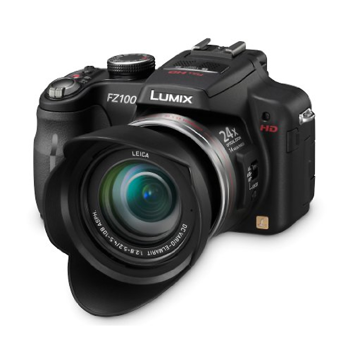 Panasonic Lumix DMC-FZ100 14.1 MP Digital Camera with 24x Optical Image Stabilized Zoom and 3.0-Inch LCD - Black