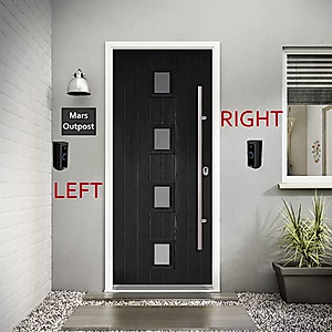 Mars Outpost Corner Mount for RingWired Corner Mounting Bracket 45 Degree Wedge Slim & Strong Mount,Black